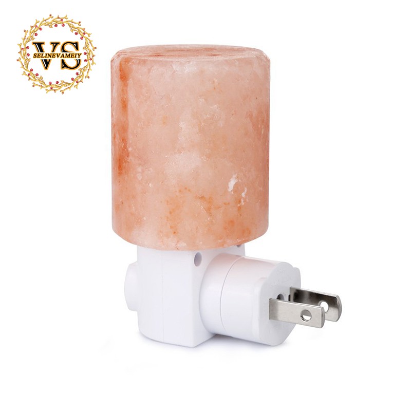 Natural Crystal Himalayan Salt Lamp night light (cylinder-shaped ...