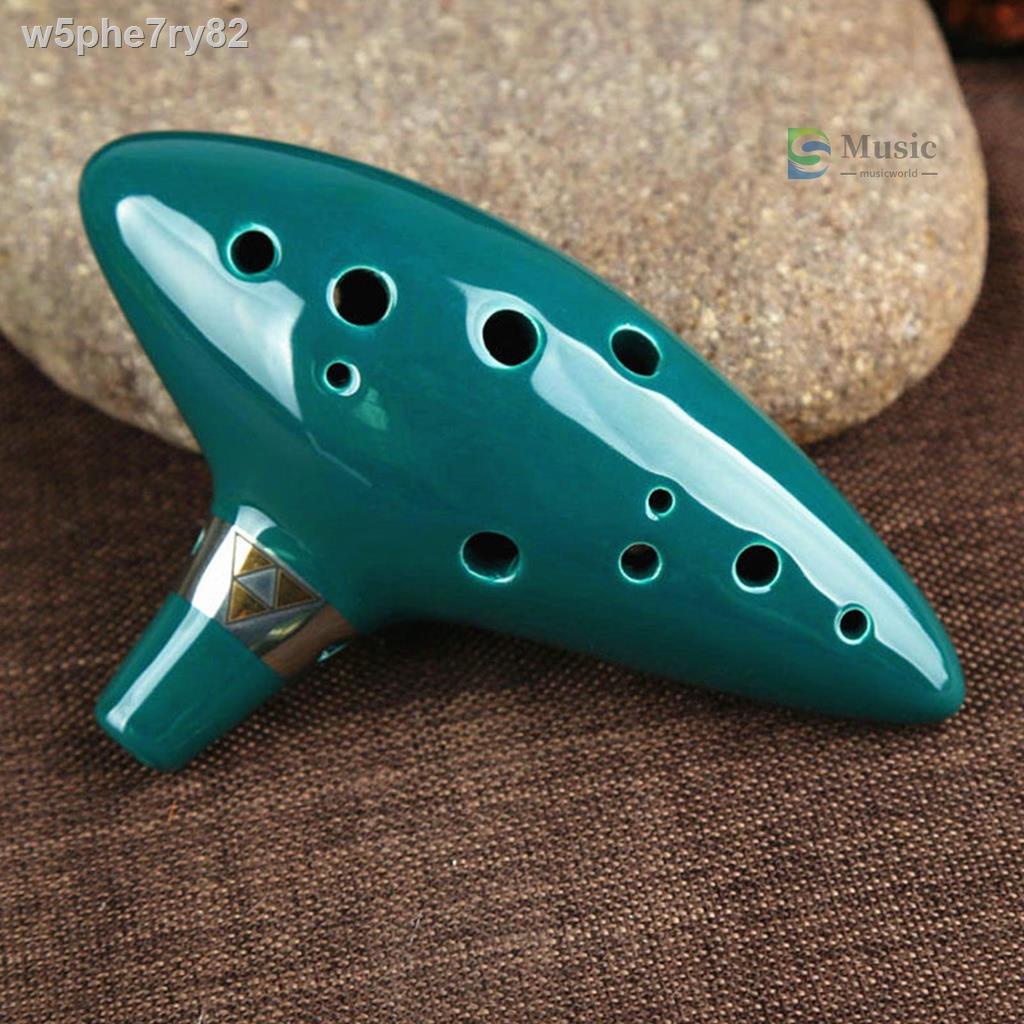 Promotion] 12 Holes Alto C Zelda Ocarina Ceramic Vessel Flute Wind ...