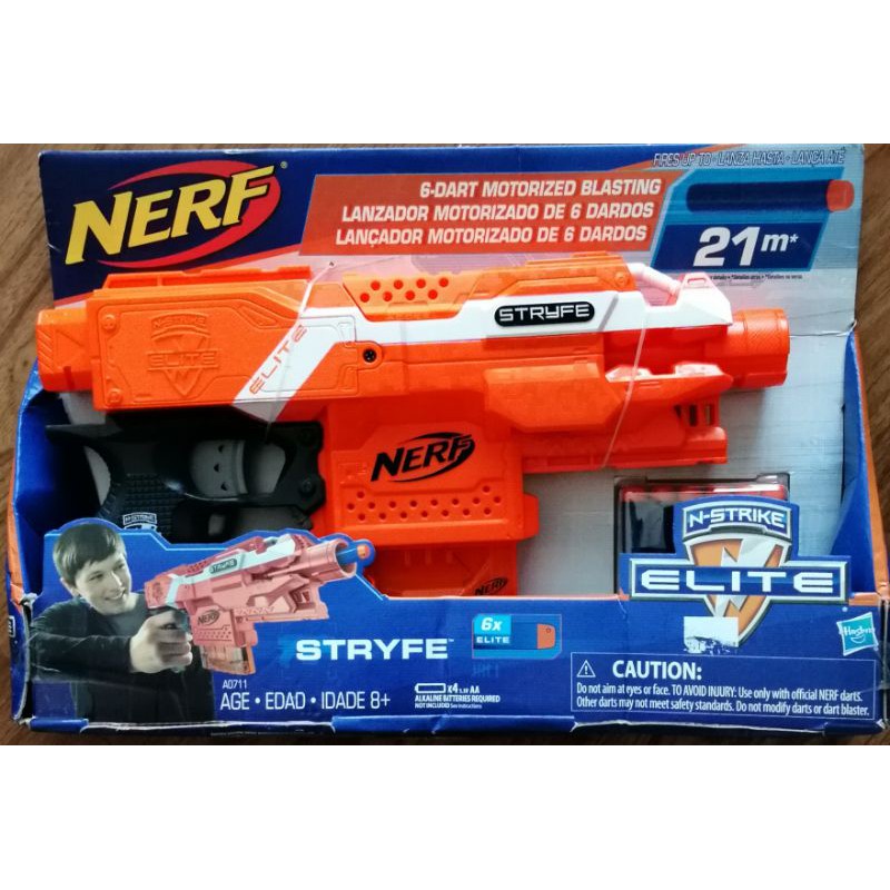 NERF STRYFE แท้ของใหม่เก่าเก็บระบบไฟฟ้า แรงสะใจยิงไกล | Shopee Thailand