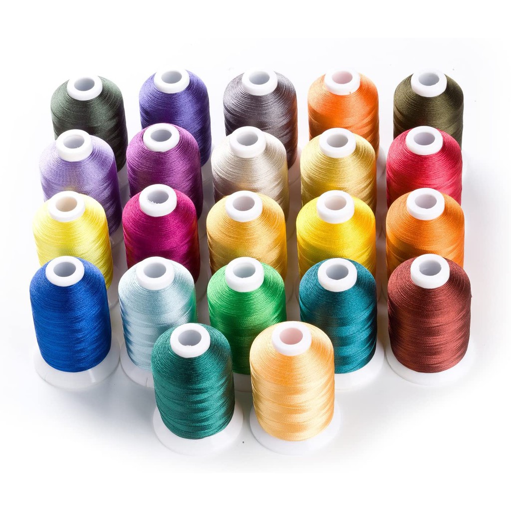 Brother Embroidery Thread Set 22 Color 1000 Meter 40 Weight 120D 22 ...