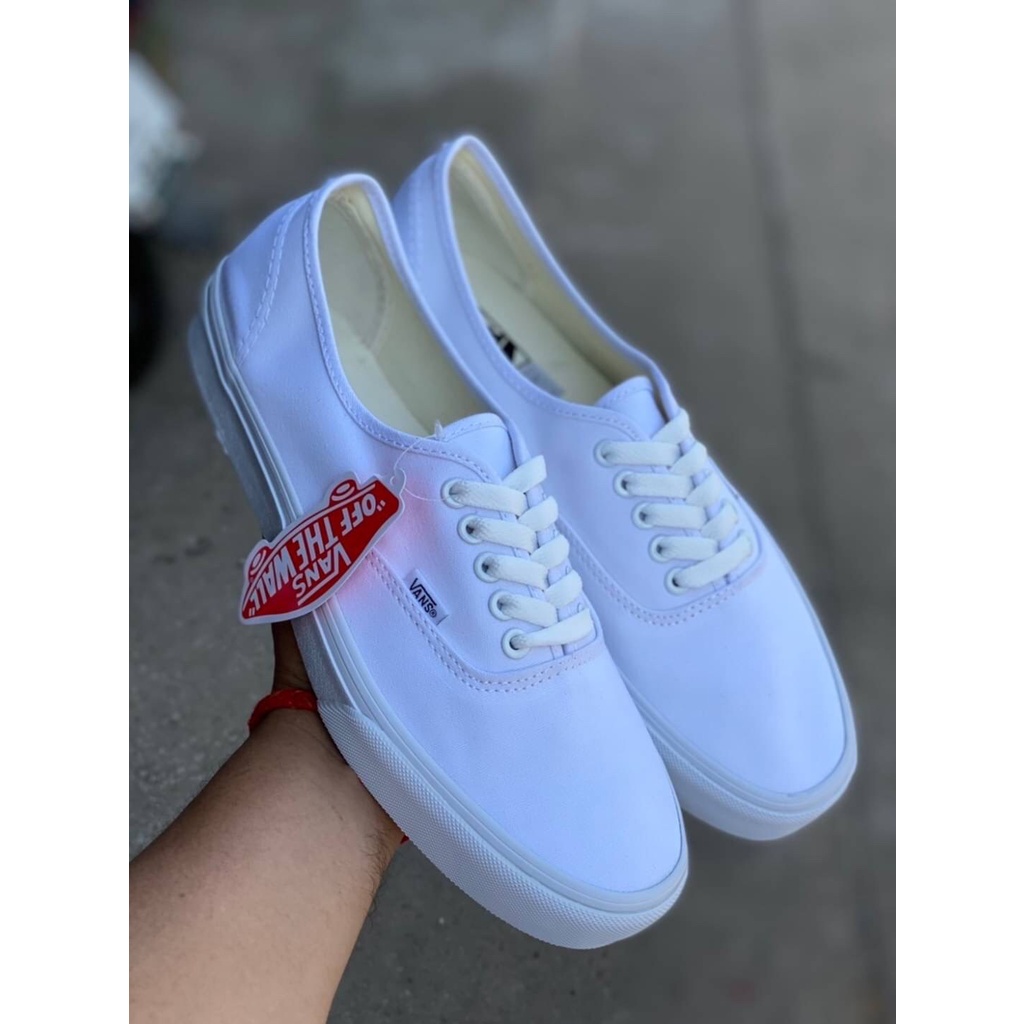 พร้อมส่ง Vans Authentic White สีขาว รองเท้าแวนส์ สินค้าพร้อมกล่อง มี