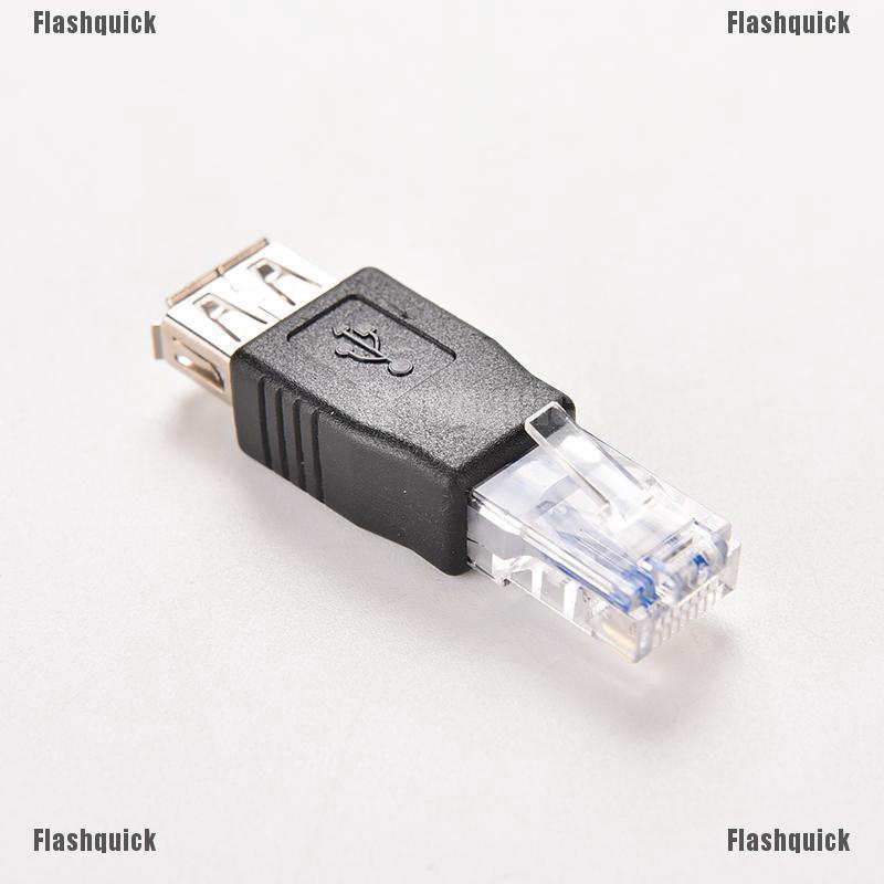 RJ45 Male to USB AF A Female อะแดปเตอร์ซ็อกเก็ต Lan Network Ethernet ...