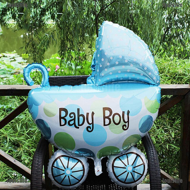 thro 1 X Mini Baby Stroller Foil Balloons Wedding Brithday Party Decor ...