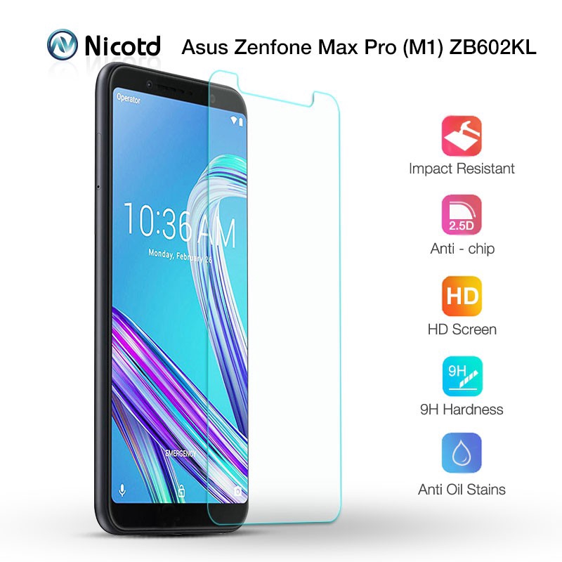 Asus Zenfone Max Pro (M1) ZB602KL กระจกนิรภัย 2.5D HD ป้องกันหน้าจอใส - nicotd.th - ThaiPick