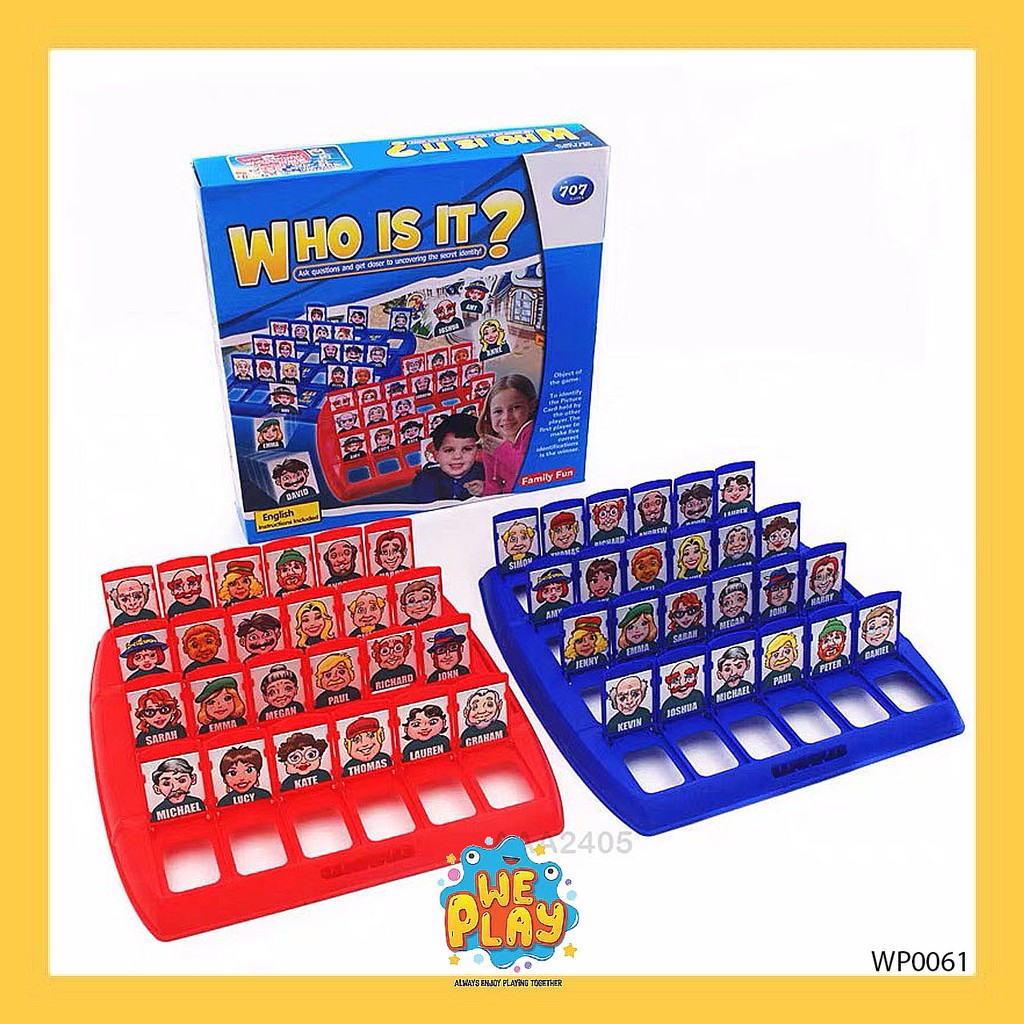 WE PLAY พร้อมส่ง Board game who is it guess who สืบพยาน เกมกระดาน บอร์ด ...