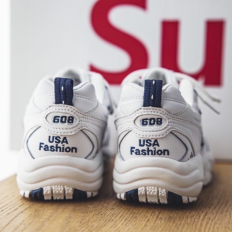 ฤดูใบไม้ผลิและฤดูใบไม้ร่วง New Balance วิ่งเย็น NB608 รองเท้าผ้าใบนักเรียนคู่พ่อรองเท้า iu ...