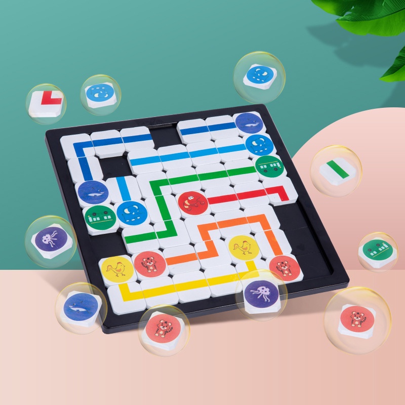 Wooden matching game Lianliankan kindergarten baby early education ...