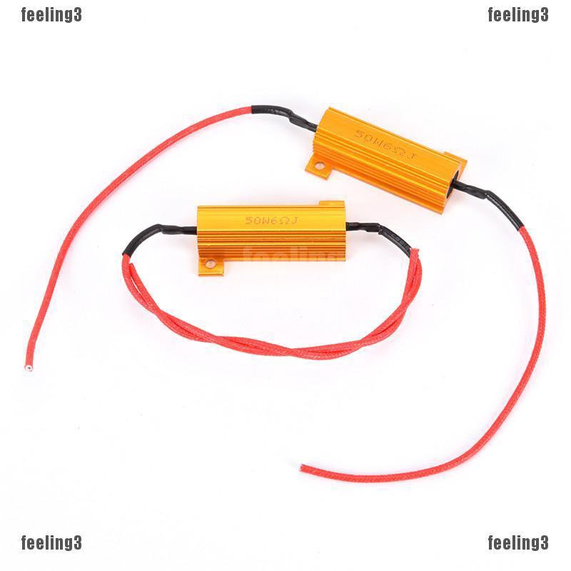 50W 6 ohm RX24 Load Resistor Fix LED Bulb Fast Hyper Flash Turn Signal ...