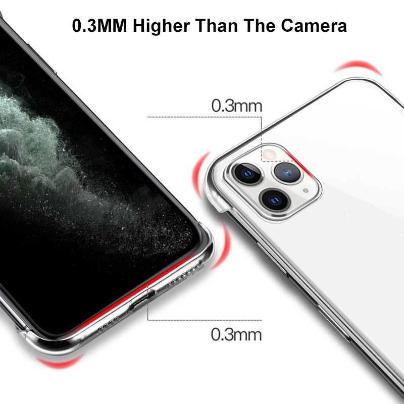 Full Transparent Borderless Phone Case for Redmi Note 10 11T Pro 11 E 11E 9 8 7 8A Xiaomi Mi 12 ...