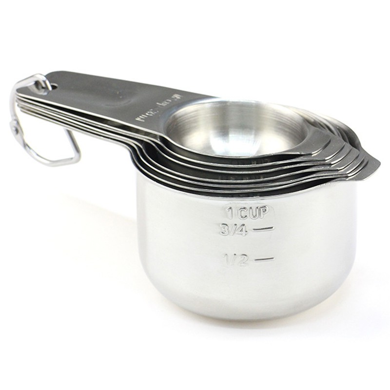 [7-Piece]Stainless Steel Measuring Cups - Made of 1 Solid Piece 304 ...