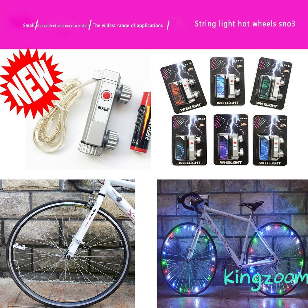 [NEW] 1Pc 2.2m 20-LED Strip Bicycle Light, Bike Wheel Night Riding ...