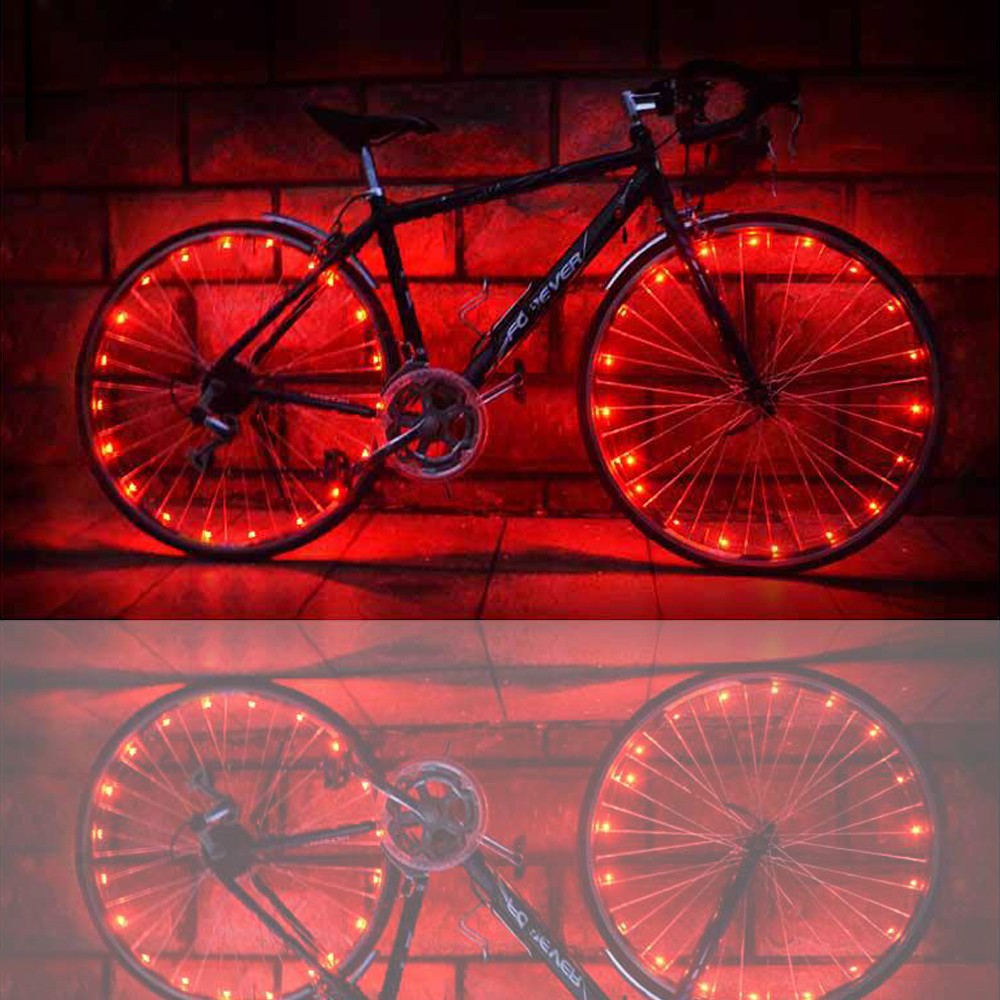 [NEW] 1Pc 2.2m 20-LED Strip Bicycle Light, Bike Wheel Night Riding ...