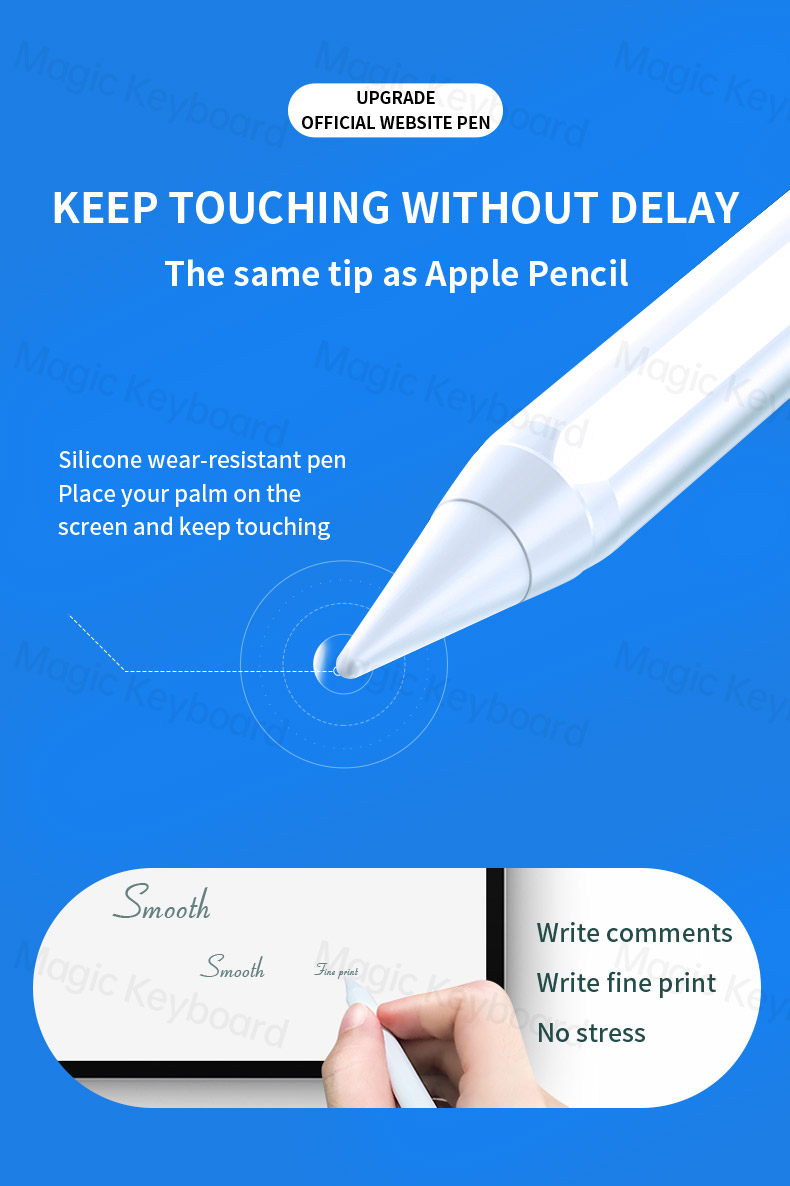 For Apple IPad Pencil Screen Protectors Stylus Pen with Palm Rejection ...