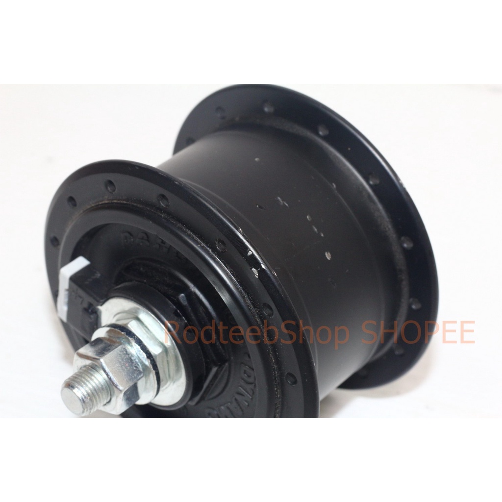 ดุมปั่นไฟ DAHON Dynamo Hub 28 รู กว้าง 74 มม. สีดำ - arkom1928 - ThaiPick