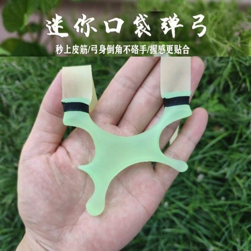 New Epoxy Resin Crystal Crooked Sub Pocket Slingshot Flat Skin Outdoor ...