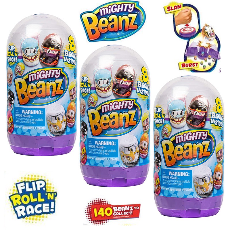 กล่องตาบอดal Mighty Beanz Toys Slam ack 8 ack Anime Figure Surrise Eggs ...