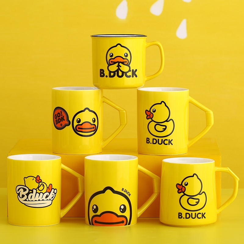 BDUCK Little Yellow Duck CupCreative Cute Girlheart Personality Trendy ...