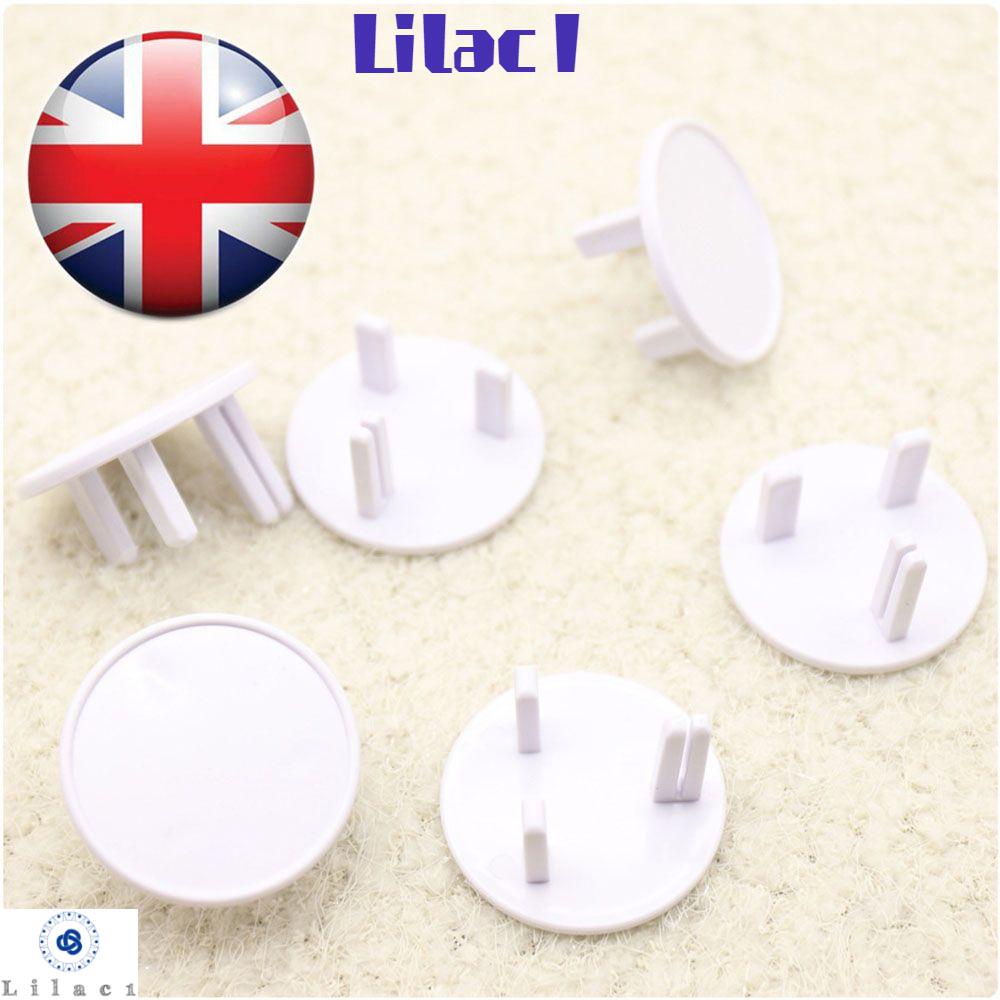 LILAC1 Black UK Power Socket Guard Protector White 10Pcs Safety Power ...