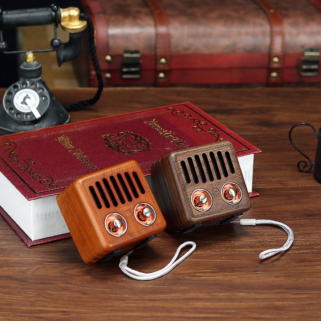 Portable Vintage Radio Retro Wooden Bluetooth Speaker MP3 Player(B ...