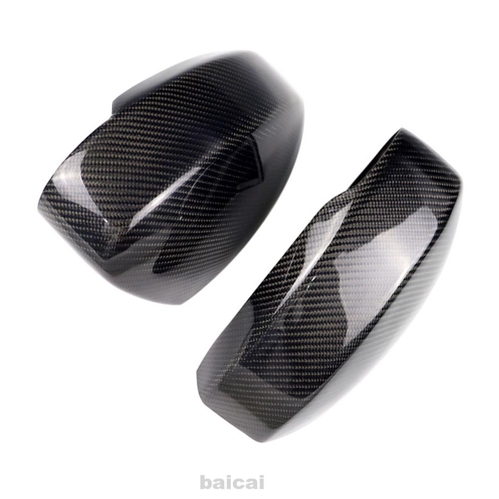 1 Pair Rearview Mirror Cover Exterior Car Carbon Fiber Protective ...