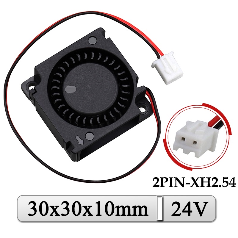 0001Pcs Gdstime DC 24V Fan 30mm 30x30x10mm Mini Radial Heatsink Cooling ...