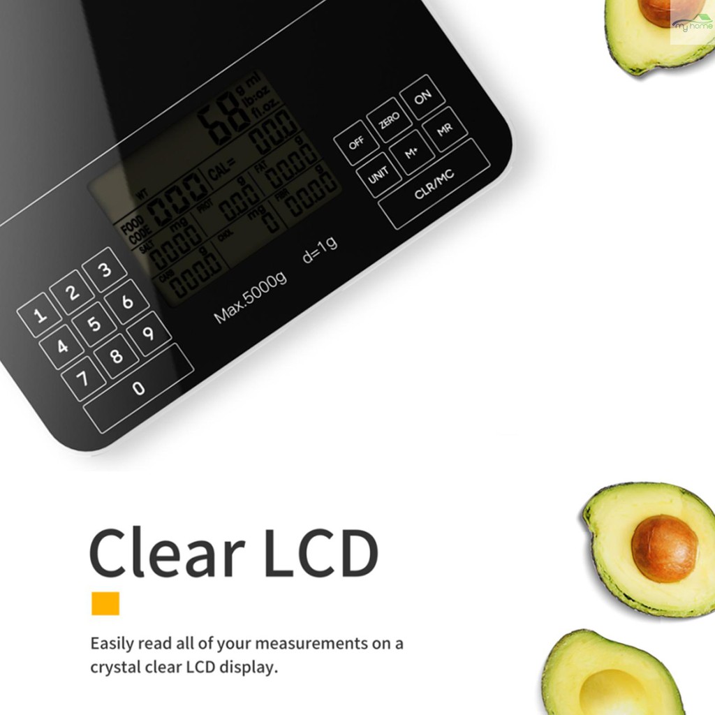 [New Arrival in Dec]Digital Kitchen Scale Nutrition Scale Smart Food ...