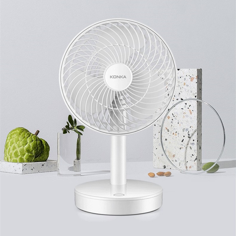 Please COD KONKA Table Fan Mini Portable USB Super Mute Laptop Cooler ...