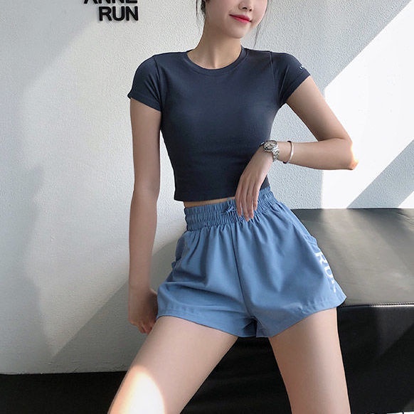 Mermaid Line Quick-Drying Shorts Women Anti-Glare Summer High-Waist ...