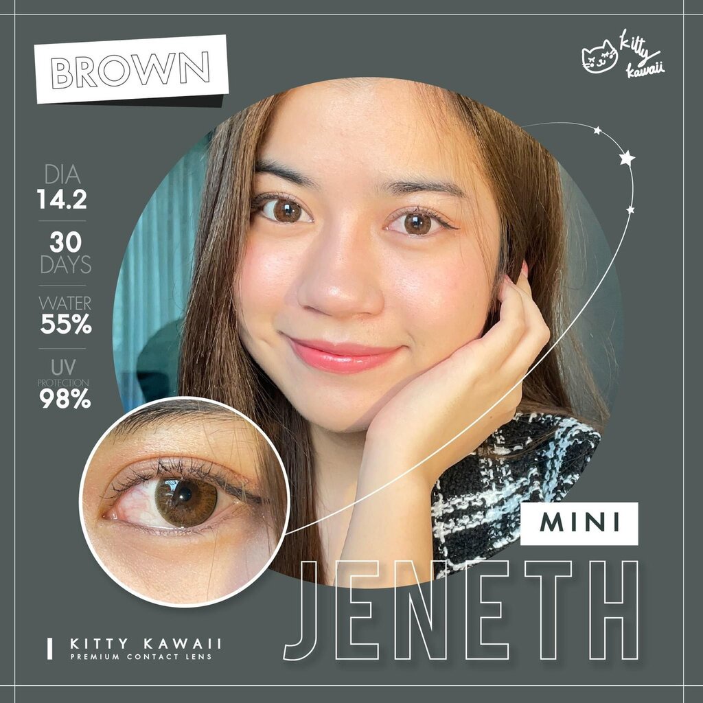 คอนแทคเลนส์ รุ่น Mini Oh Soul ( เลนส์ เล็ก Mini ) Dia 14.2 ยี่ห้อ Kitty ...