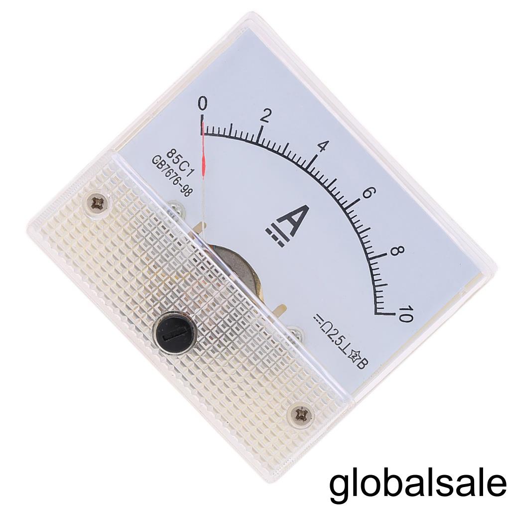 [Global] DC Analog Current Meter Panel 10A AMP Gauge Current Tester ...
