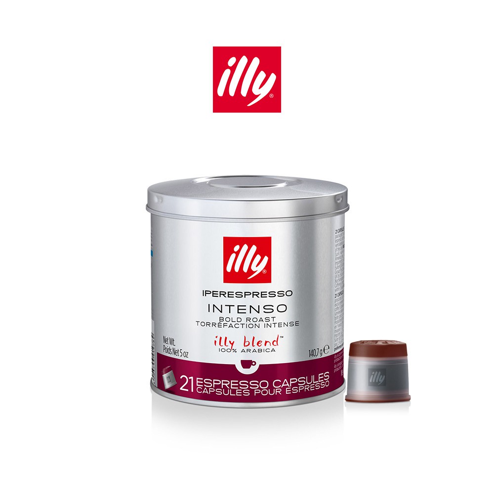 ILLY แคปซูลกาแฟ INTENSO ROAST - 21 แคปซูล/กระป๋อง IPERESPRESSO COFFEE CAPSULES INTENSO - 21 ...