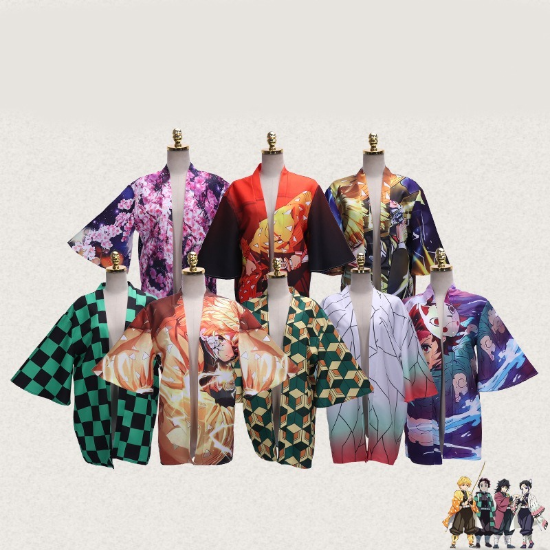 COD Demon Slayer: Kimetsu no Yaiba Cosplay Costume Set เสื้อคลุมอาบน้ำ ...