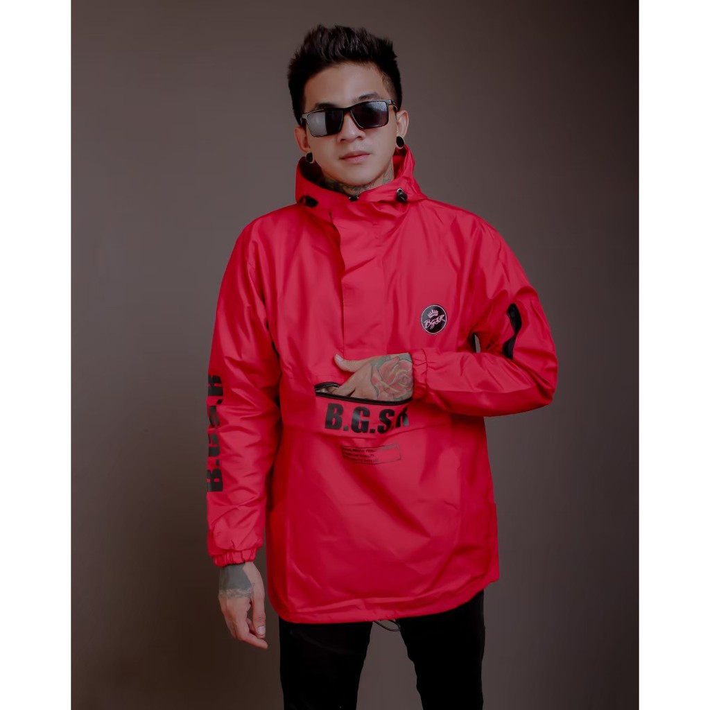 Bgsr เสื้อแจ็คเก็ตเสื้อกันหนาวเสื้อฮู้ดดี้กันน้ําสําหรับผู้ชาย BGSR ...