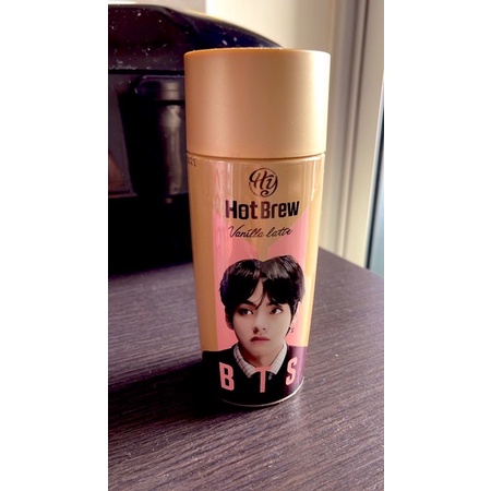 V BTS Hot Brew กาแฟพร้อมดื่ม รสชาติ Vanilla Latte 270ml - eib.p - ThaiPick