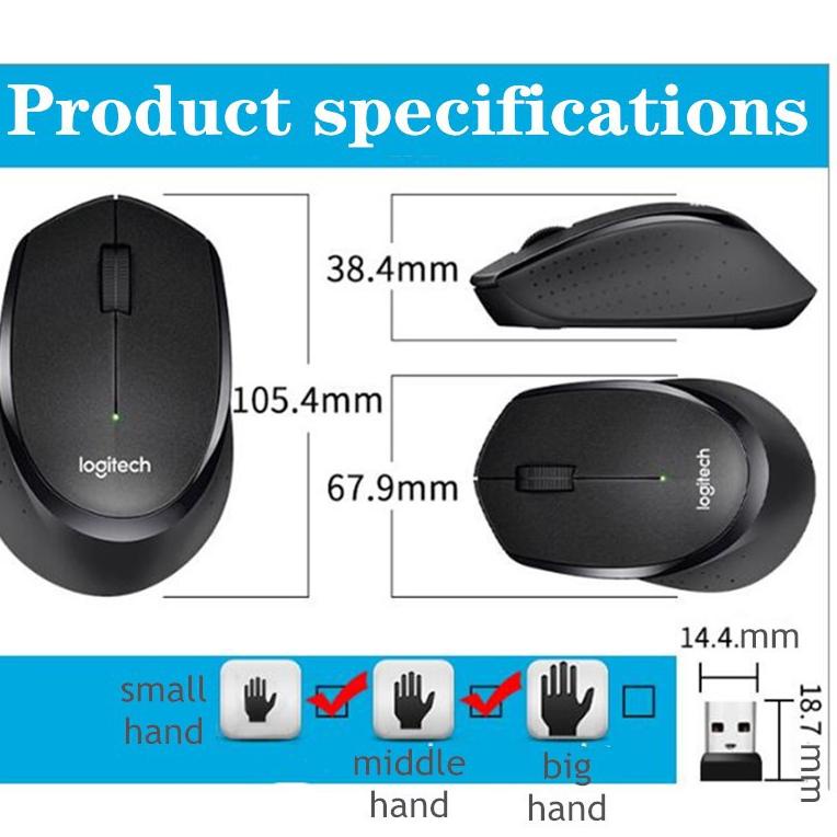 วันวันนี้Logitech M330 เมาส์ไร้สาย แบบคลิกเงียบ สําหรับ Windows Mac ...