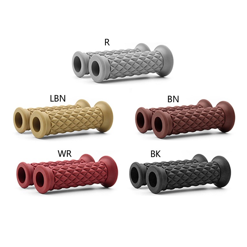 22mm Motorcycle Rubber Handlebar Motorcycle Bike Vintage Hand Grip Bar ...