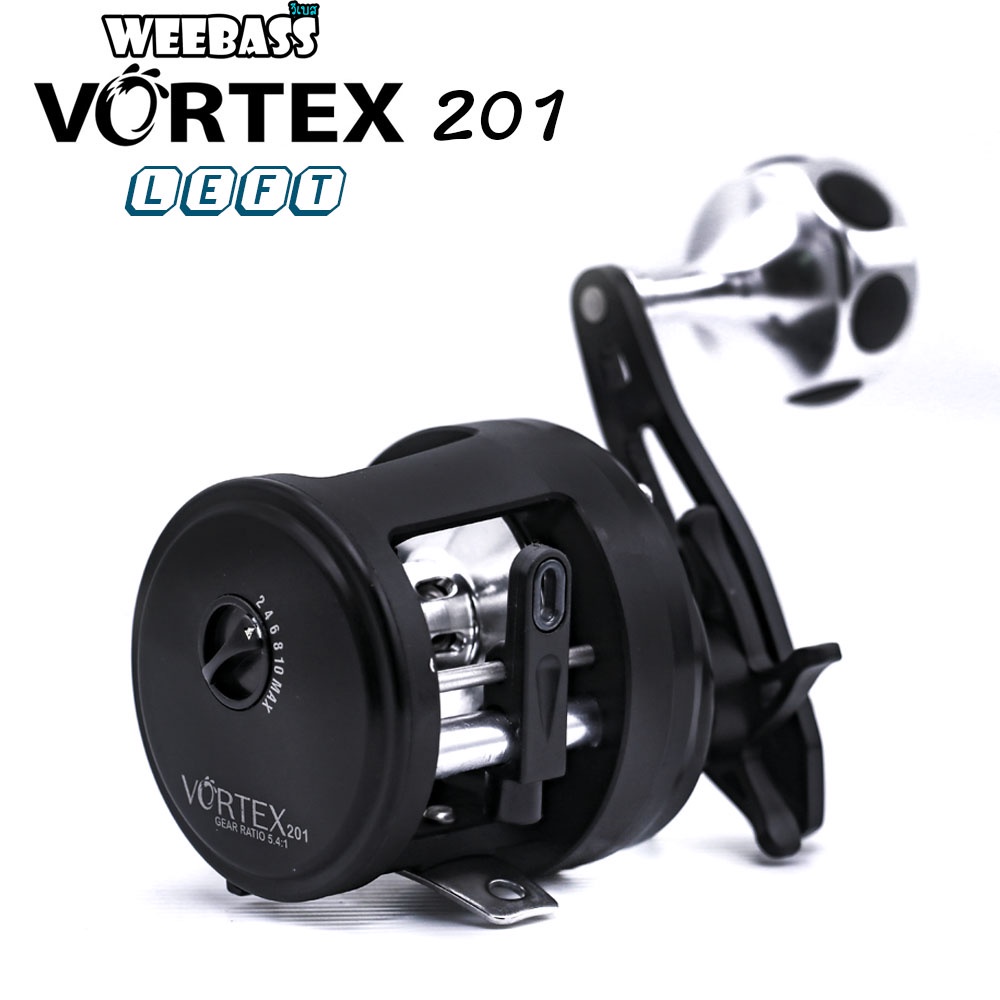WEEBASS รอก - รุ่น VORTEX เบอร์ 200201 (สีดำ) รอกตกปลา รอกเบท รอกกลม - lvn7q42xag - ThaiPick