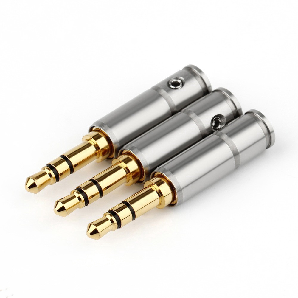 ღღ3.5mm Earphone Plug Audio Jack 3 Pole Splice Adapter DIY HiFi ...