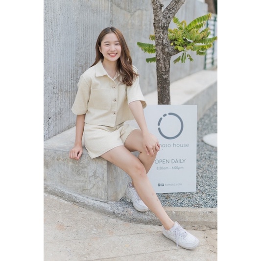 Numsha Brand ชุดเซ็ทคอปกกระเป๋าสองข้าง NB22008 - numsha_brand - ThaiPick