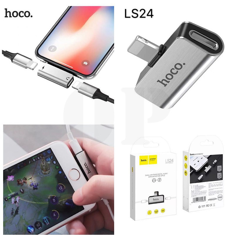 Hoco หัวแปลง หูฟัง คุยโทรศัพท์ 3in1 Digital Audio Converter For ...