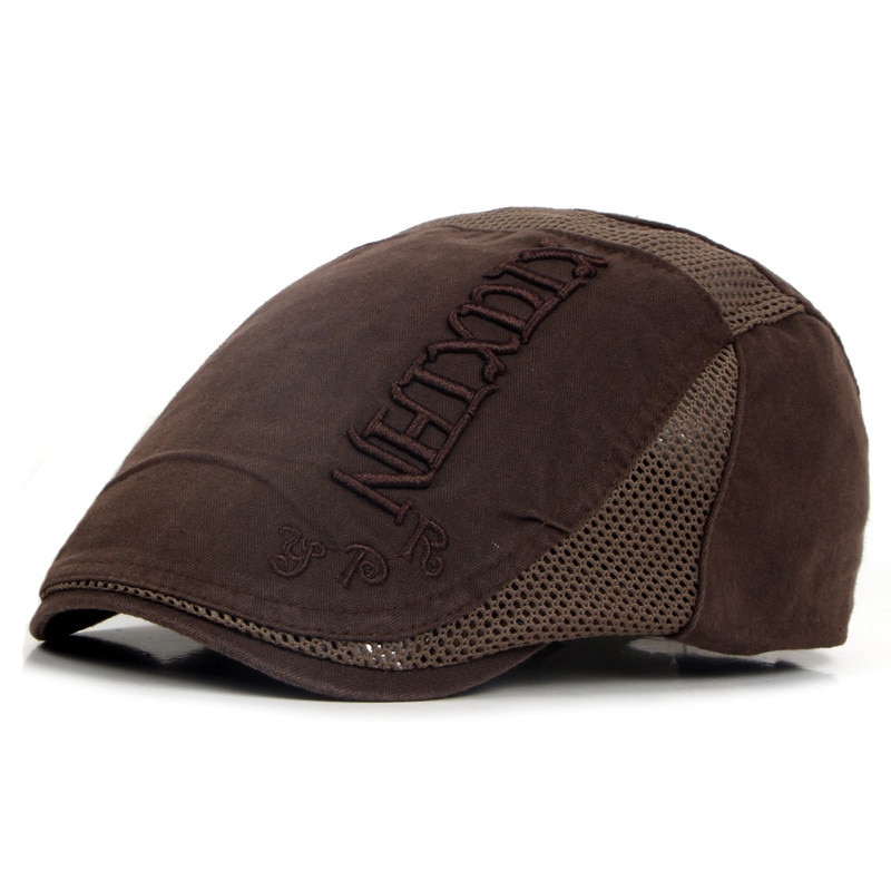HT953 New Breathable Flat Advance Driver Cap Men Casual Newsboy Sun ...