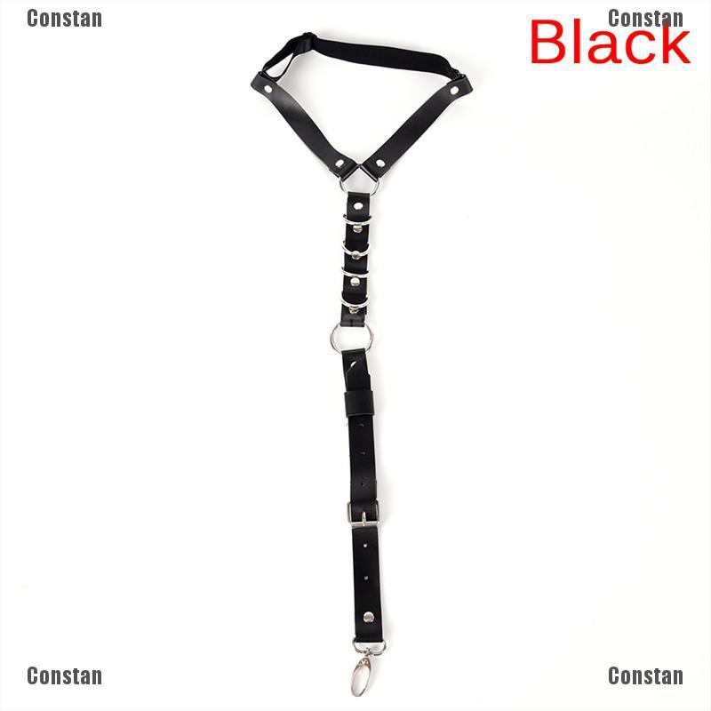【Constan】Sexy Single Strap Clip Leather Punk Suspender Hook Adjustable ...