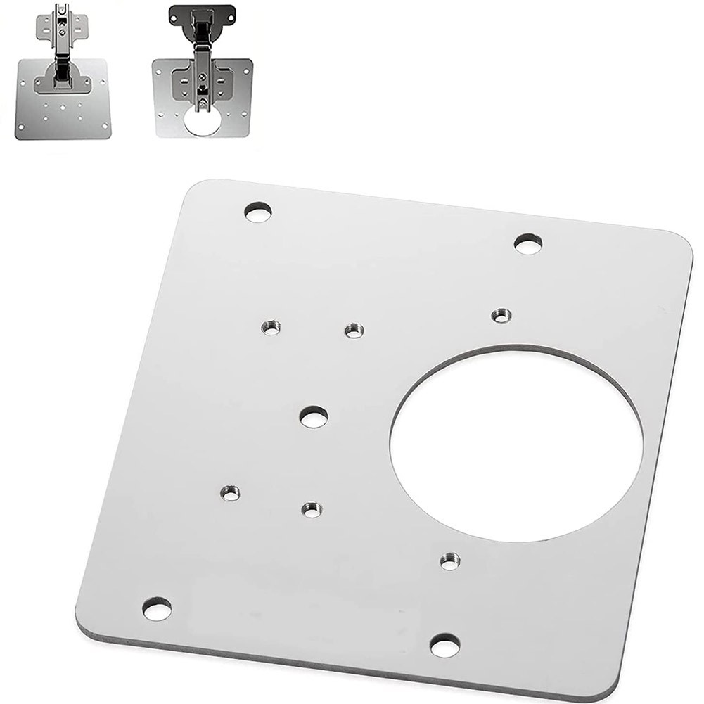 Hinge Repair Plate with Mounting Screws Cabinet Cupboard Furniture ...