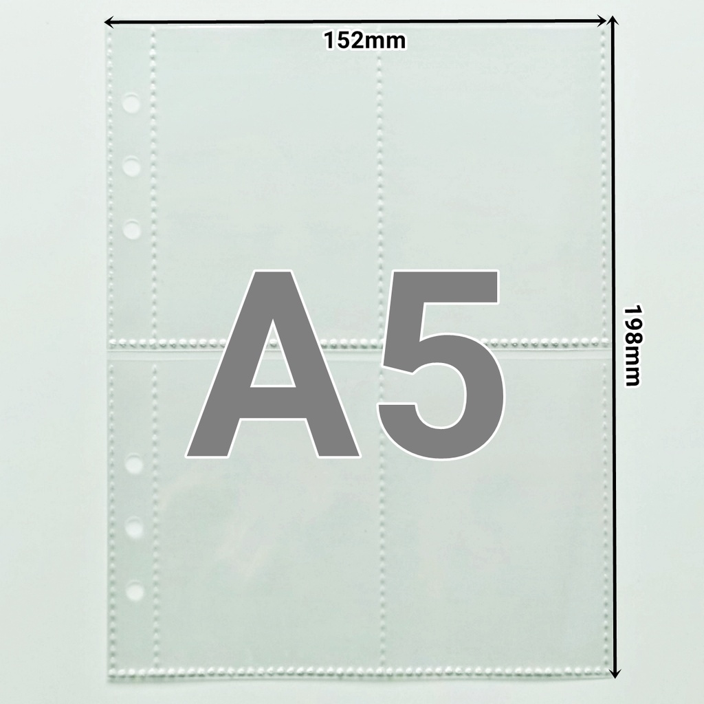 ไส้แฟ้ม A5 อัลบั้มเก็บรูป การ์ด Lomo 4ช่อง 2ช่อง 1ช่อง (10แผ่นแพ็ค) ไส้แฟ้ม6ห่วง - jita.shop ...