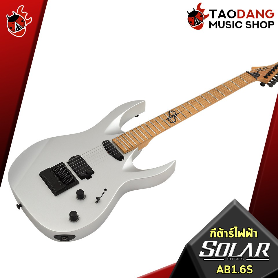 กทม.ปริมณฑล ส่งGrabด่วน กีต้าร์ไฟฟ้า Solar AB1.6S สี Antique Silver Matte - Electric Guitar ...