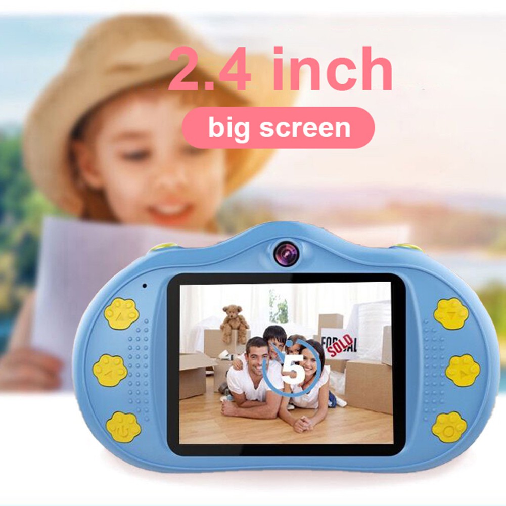 Child Cartoon Mini Camera Toy 2.4IN Big Screen High-definition Camera ...