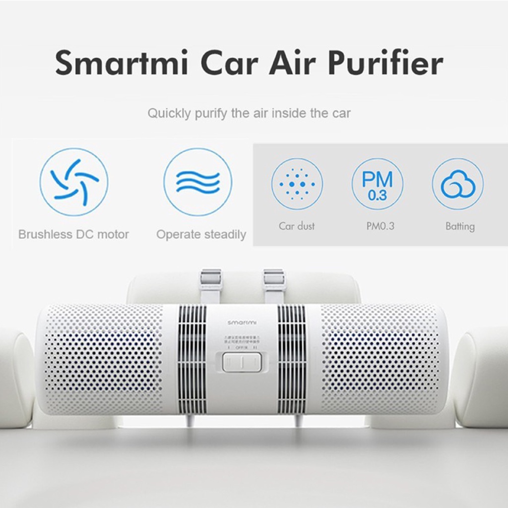 Xiaomi SmartMi Car Air Purifier (Global Version) เสี่ยวหมี่ เครื่องฟอก ...