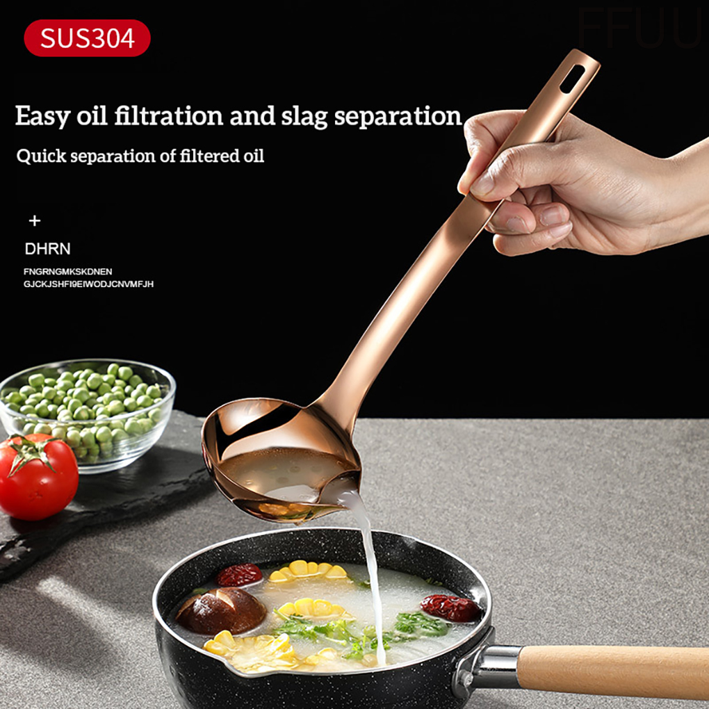 REBUY Multifunction Serving Spoon Fondue Tableware Soup Ladle Long ...