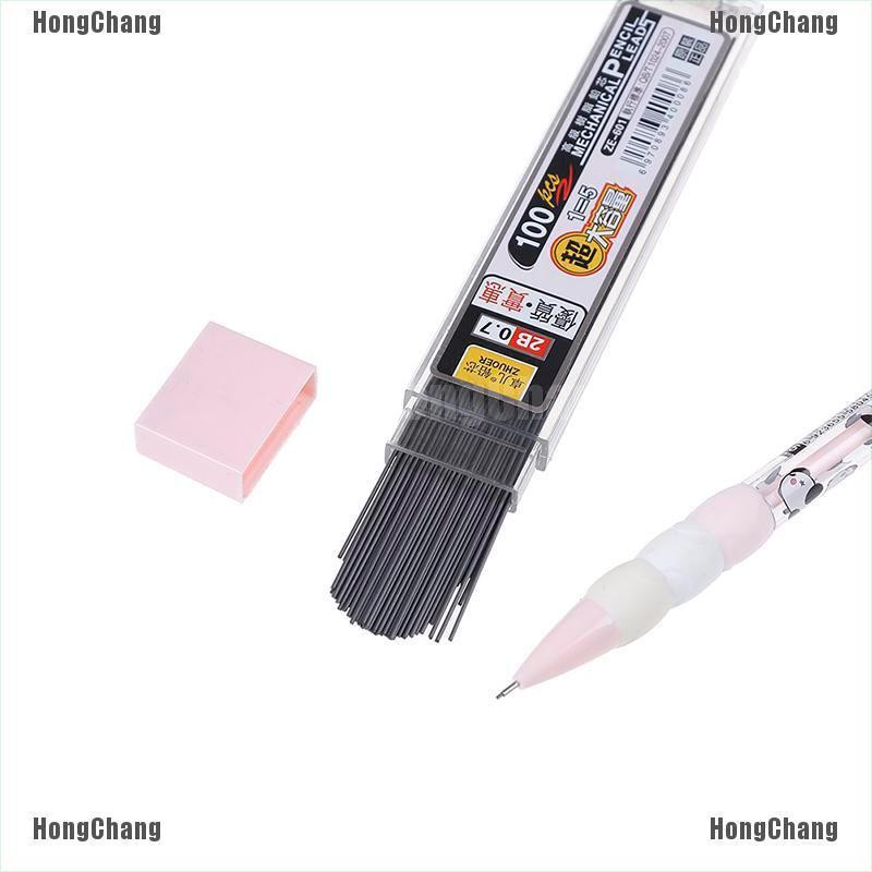 LHGC 100Pcs graphite lead 2b mechanical pencil refill automatic replace ...