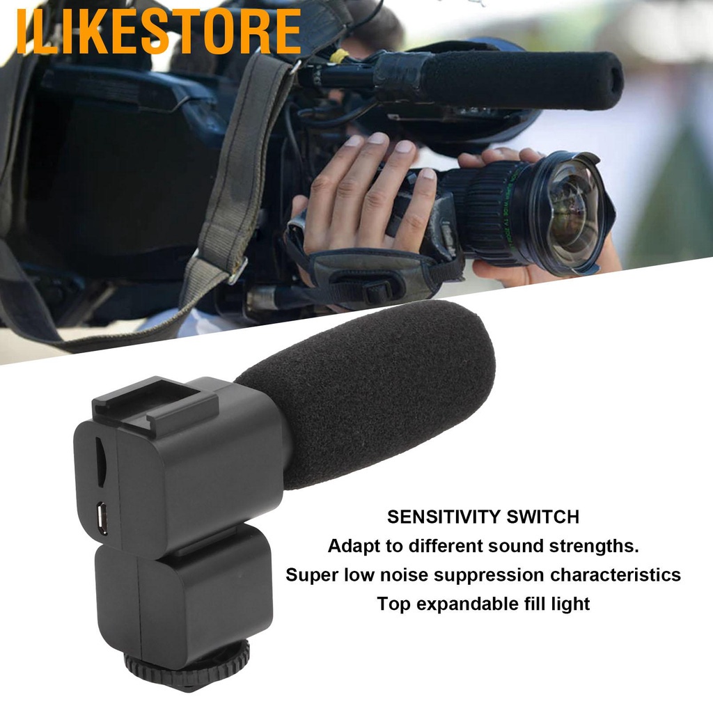 Ilikestore Video Recording Microphone Wide Range Frequency Shock ...
